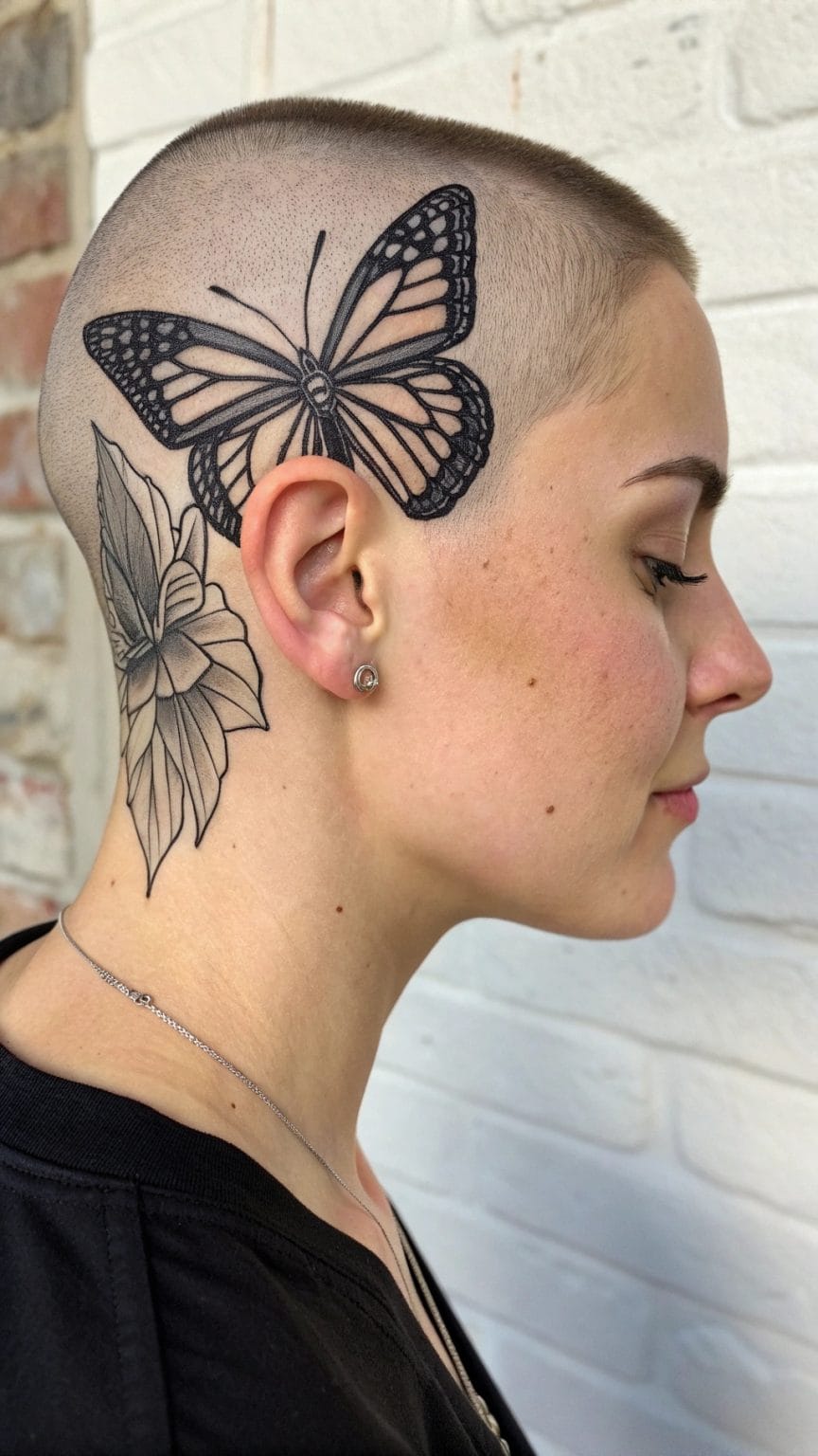 25 Badass & Beautiful Head Tattoo Ideas for Women: From Delicate to ...