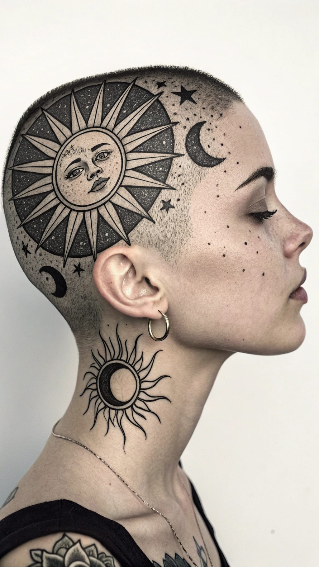25 Badass & Beautiful Head Tattoo Ideas for Women: From Delicate to ...