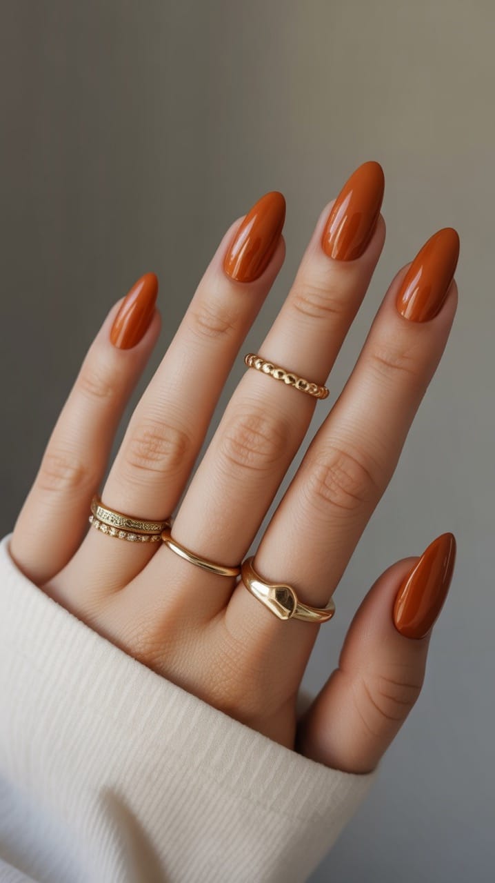 17 Stunning Acrylic Short Almond Nail Designs Perfect for Fall ...