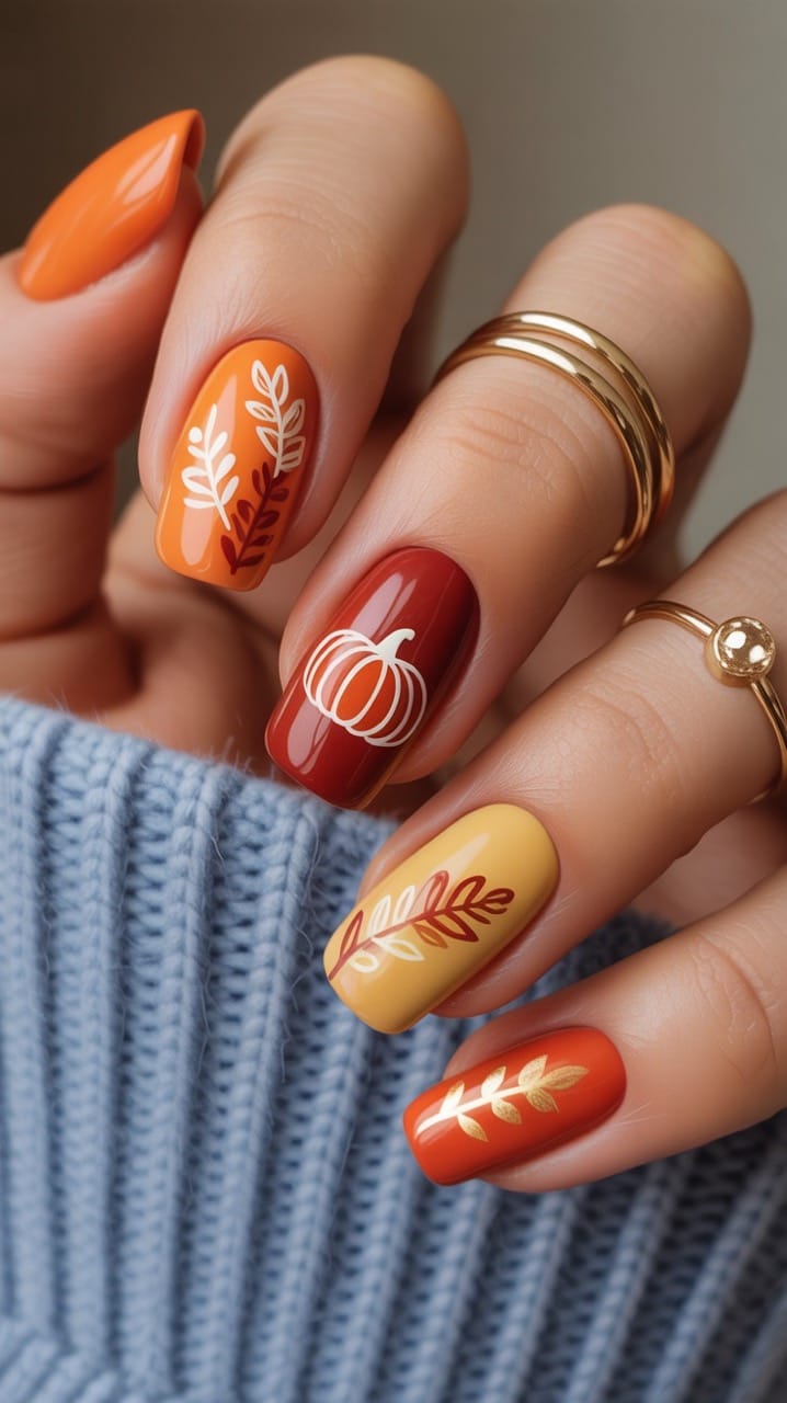 35 Fabulous October Nail Designs to Fall in Love With - Faculty of Fashion