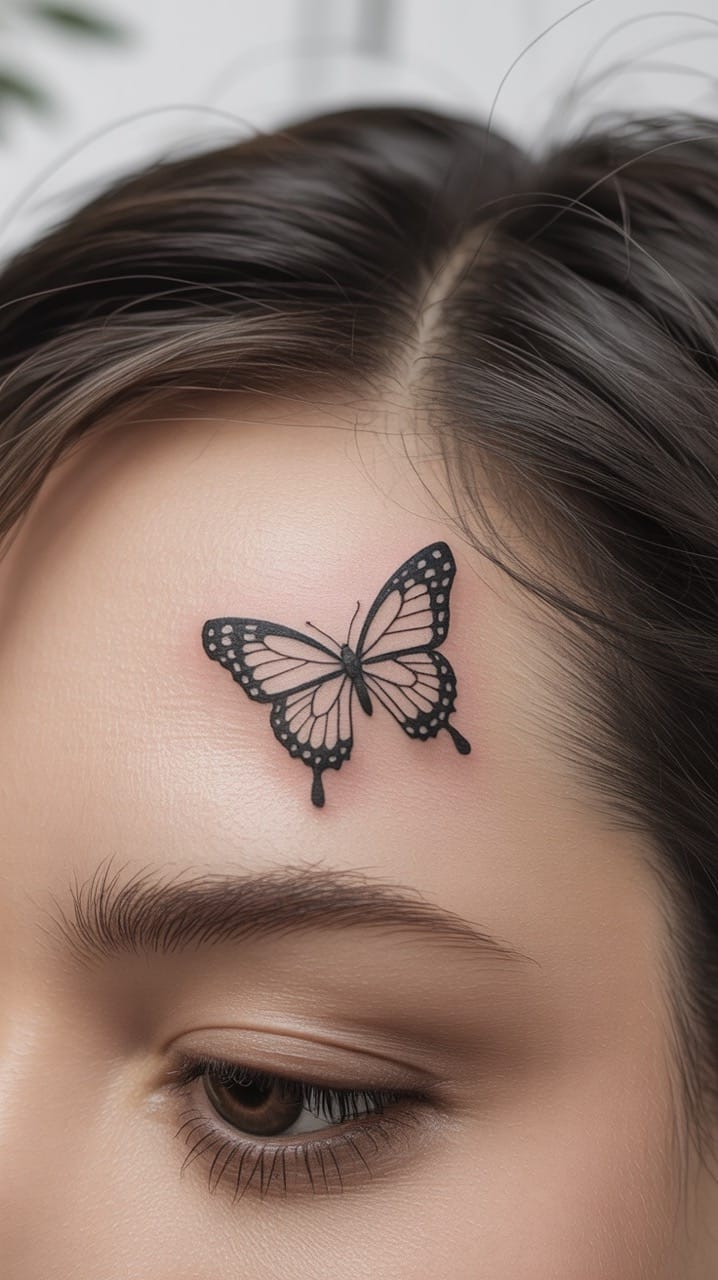 15 Unique Forehead Tattoos for Women – Symbolic & Beautiful Art ...