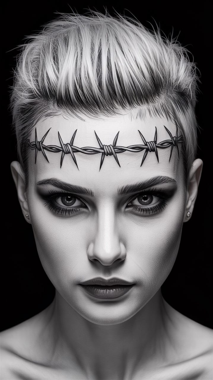 15 Unique Forehead Tattoos for Women – Symbolic & Beautiful Art ...